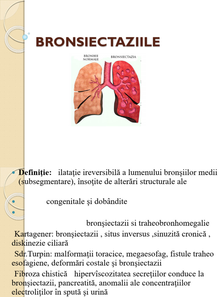 LP 5.1 Bronsiectazii, Plaman Polichistic | PDF