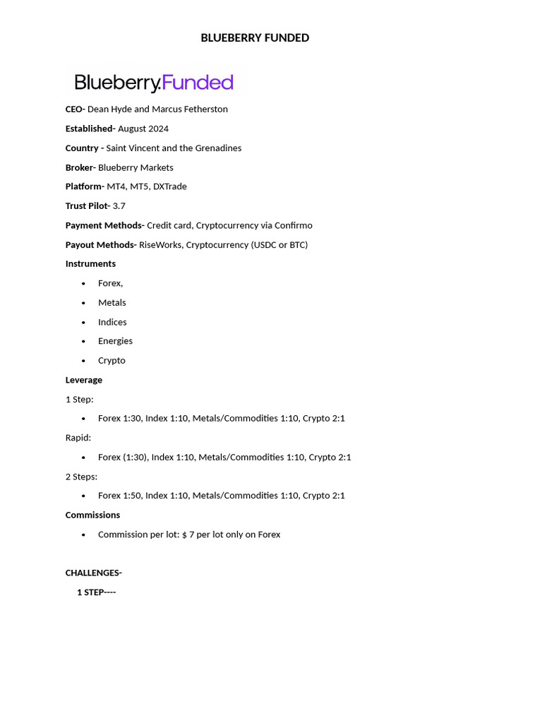 Blueberry Funded | PDF