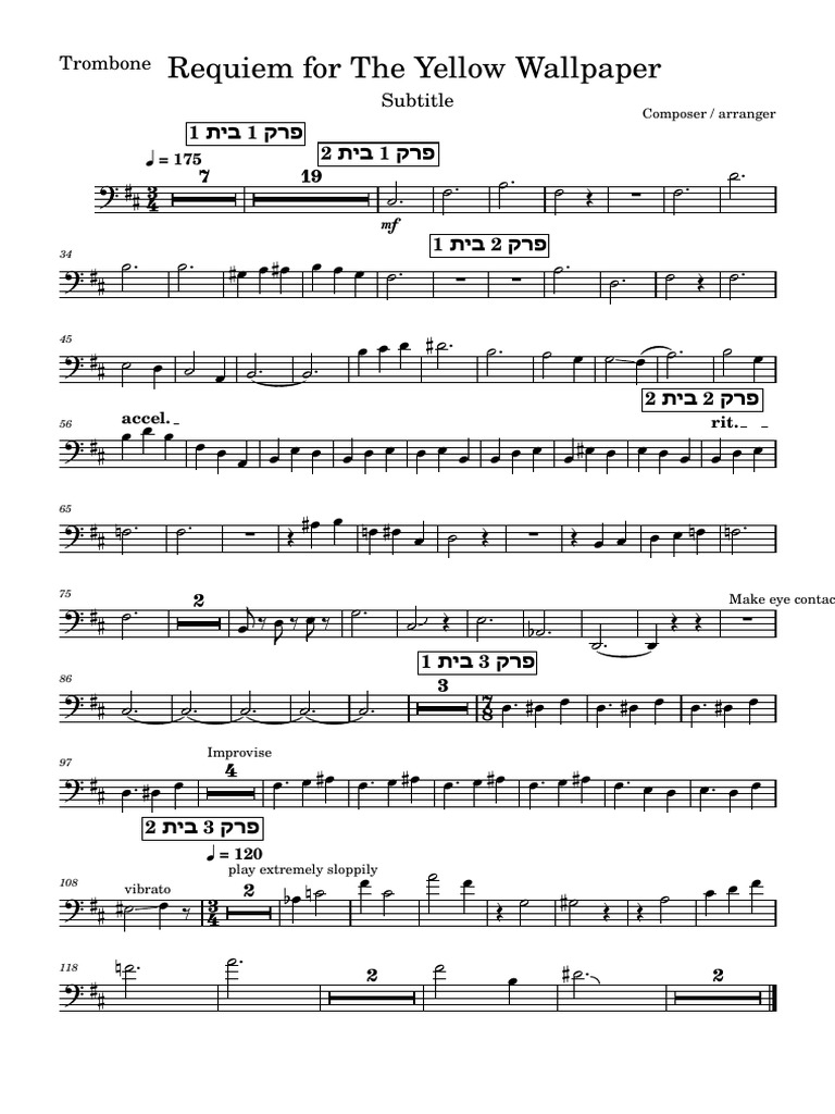 English Protty Maybe Final UWU-Trombone | PDF