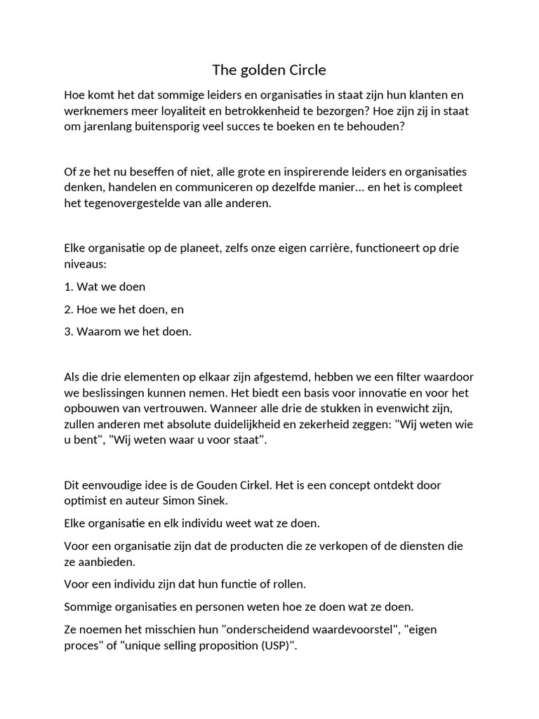 The Golden Circle | PDF