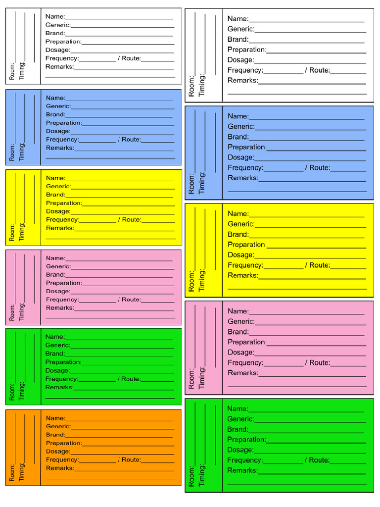 Medication Ticket Sample | PDF
