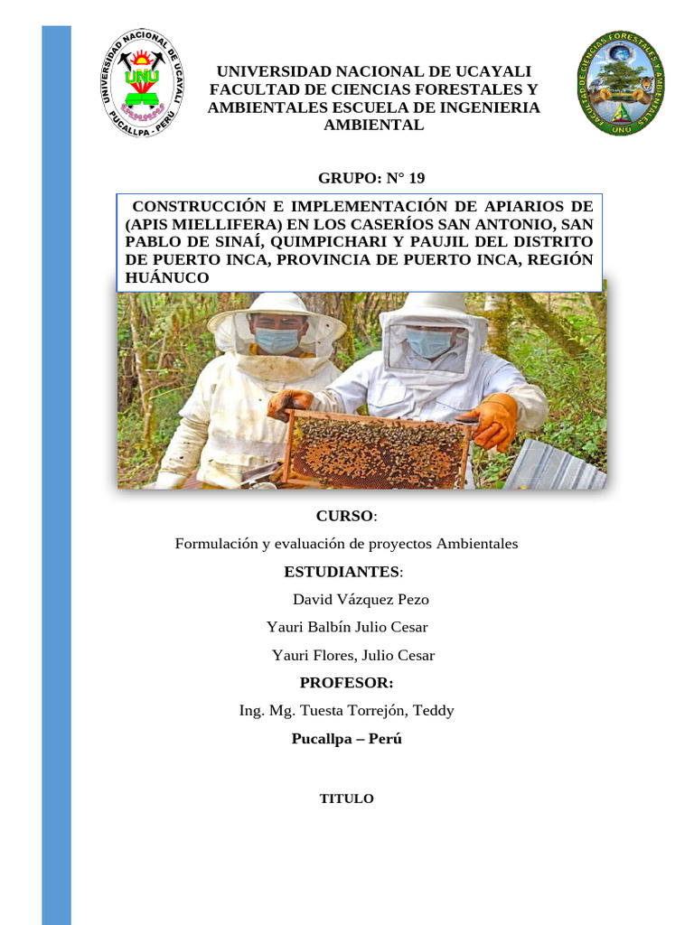 Proyecto Apicultura | PDF