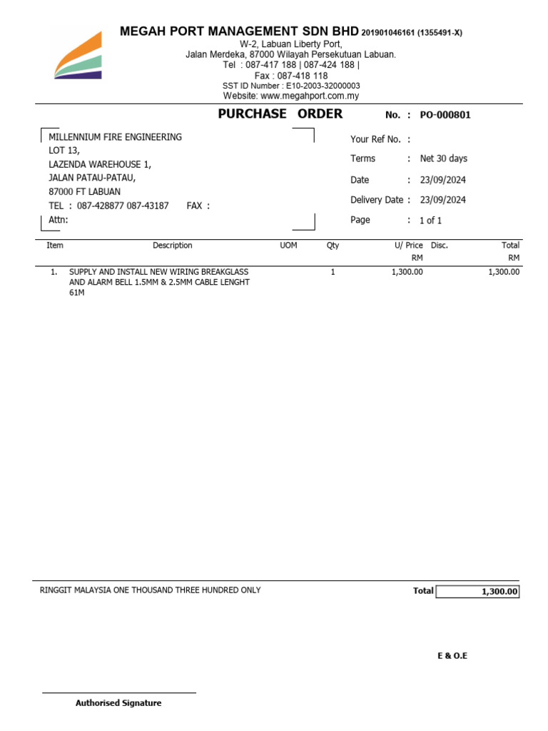 Po & Opex Form Mfe 23.09.2024 | PDF