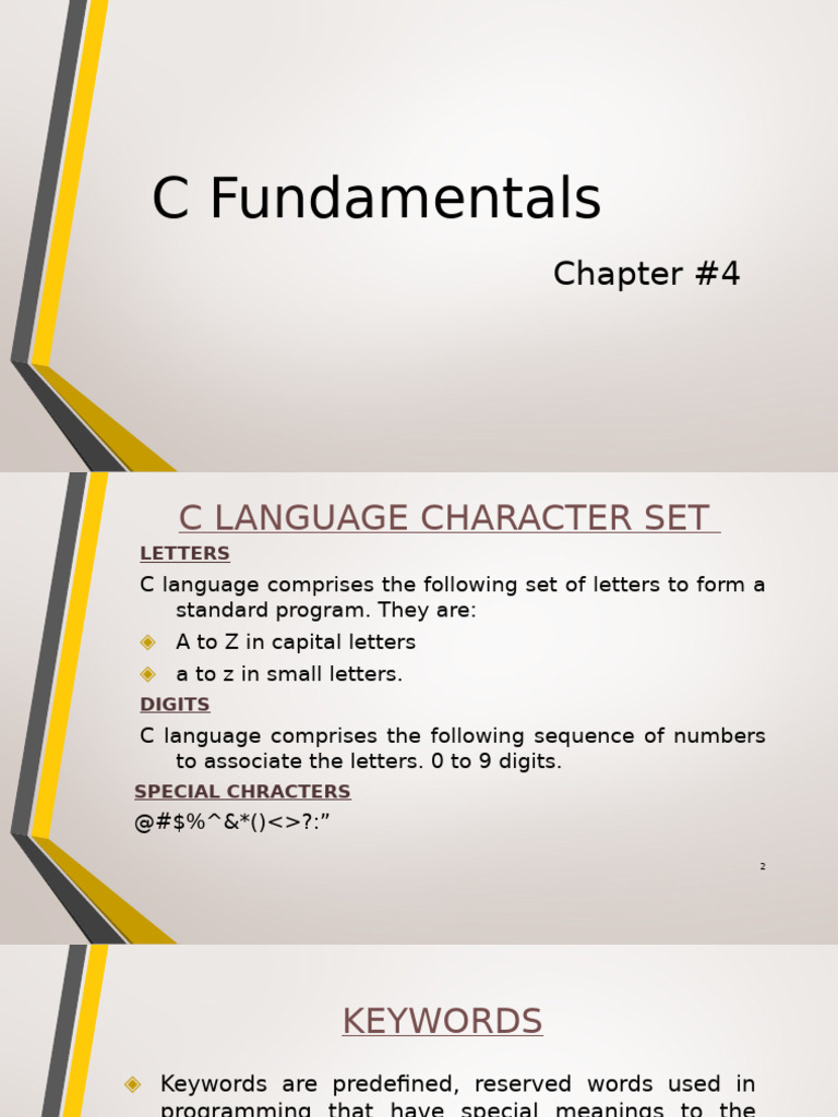 CH 4 C Fundamentals | PDF