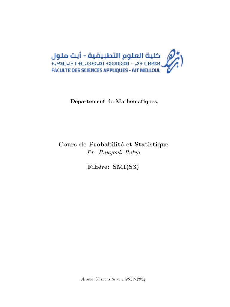 Cours Proba | PDF