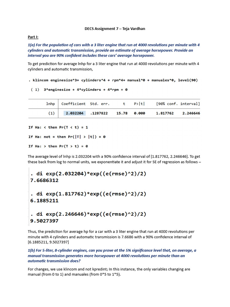 Assignment 7 - Teja Vardhan | PDF