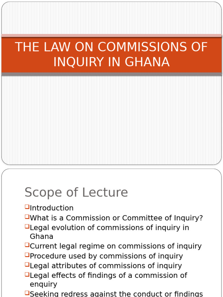 Commissions of Inquiry June 2022 | PDF