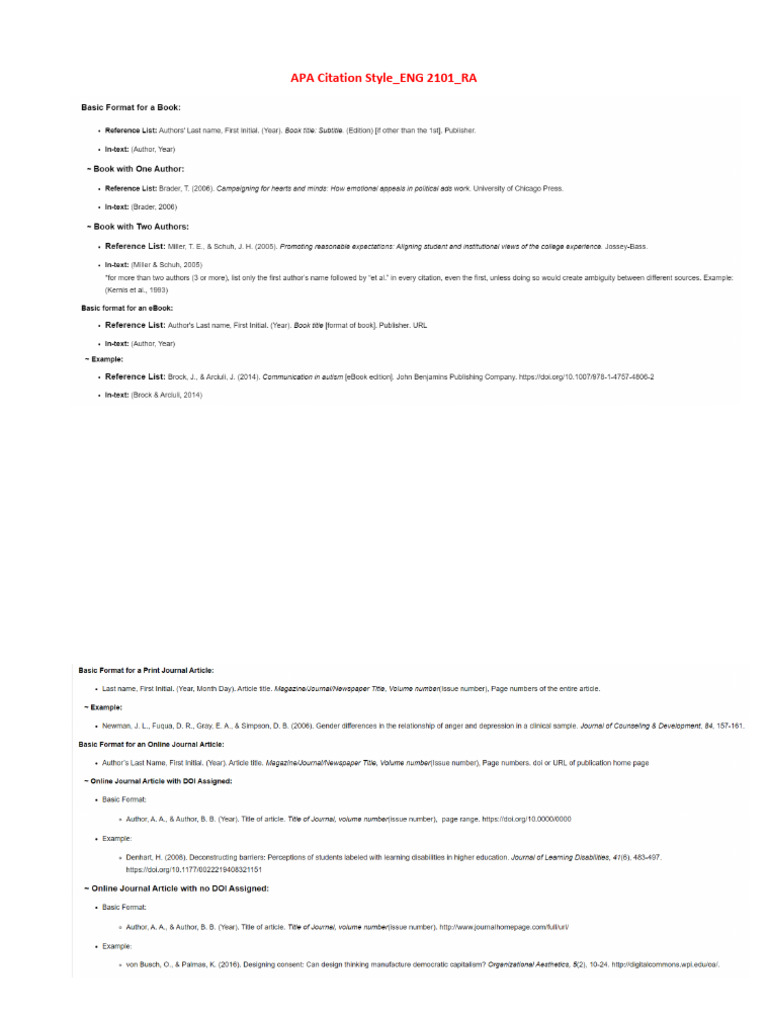 Apa Citation Guide Ra | PDF