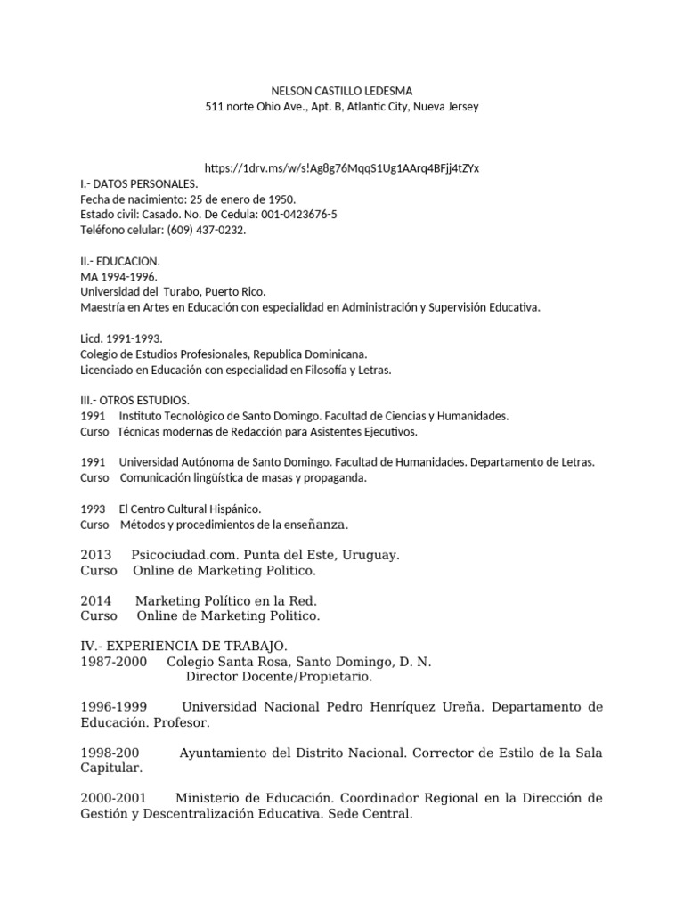 Nelson Castillo Ledesma | PDF