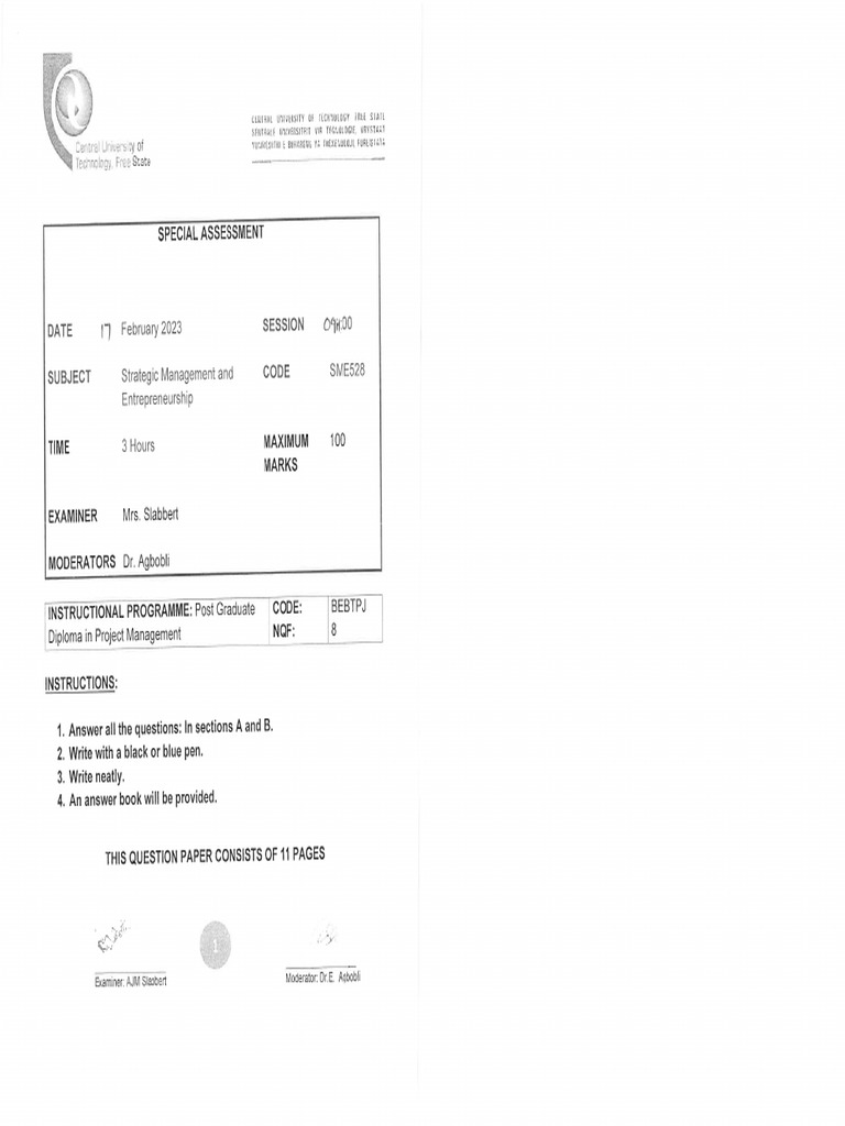 Sme528 SP 2023 | PDF