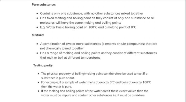 Difference Between Pure Substance and Mixture | PDF