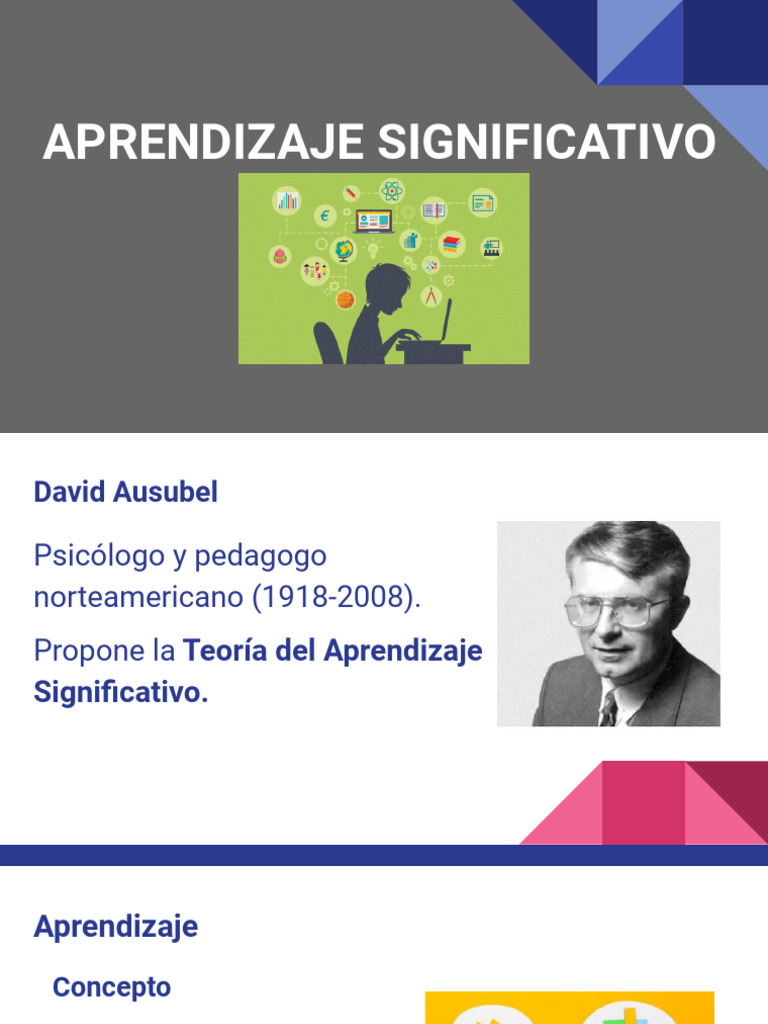 Aprendizaje Significativo | PDF