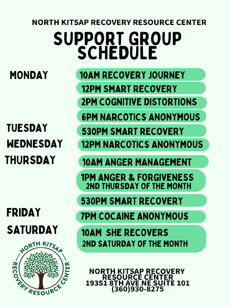 Support Group Calendar | PDF