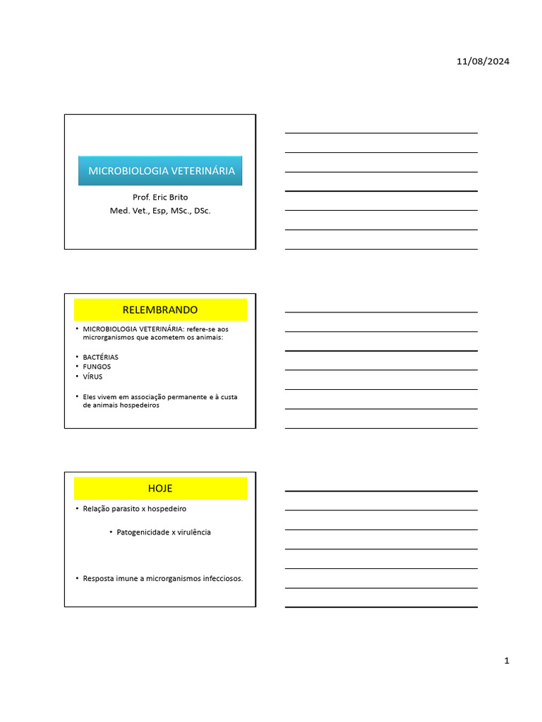 Aula Introd Microb Vet | PDF