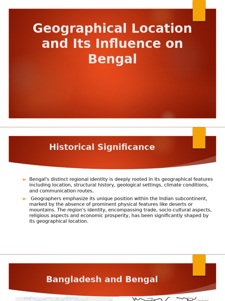 Geographical Location and Its Influence On Bengal | PDF