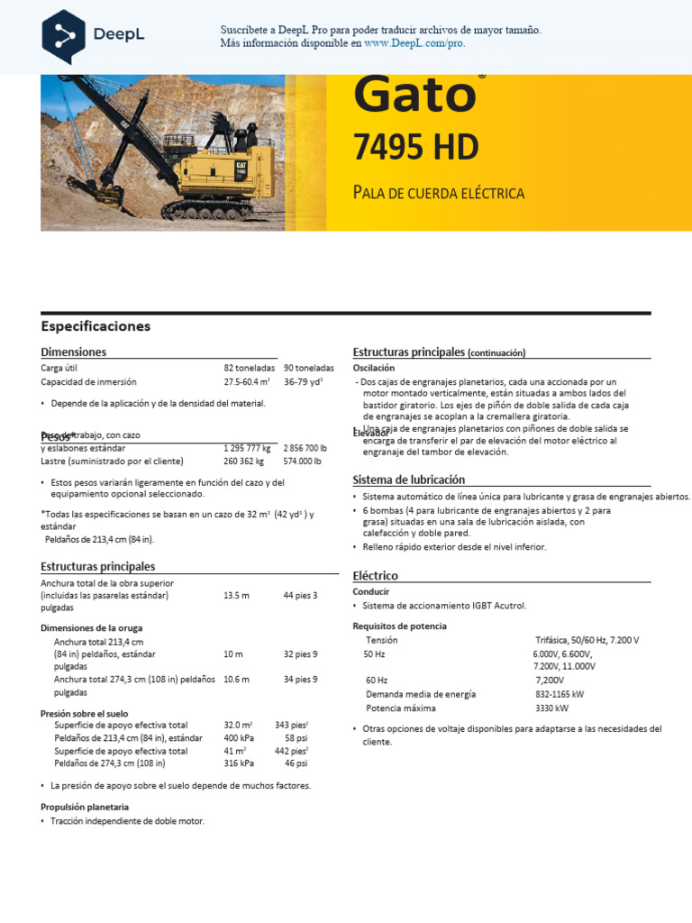 CAT 7495 Es | PDF