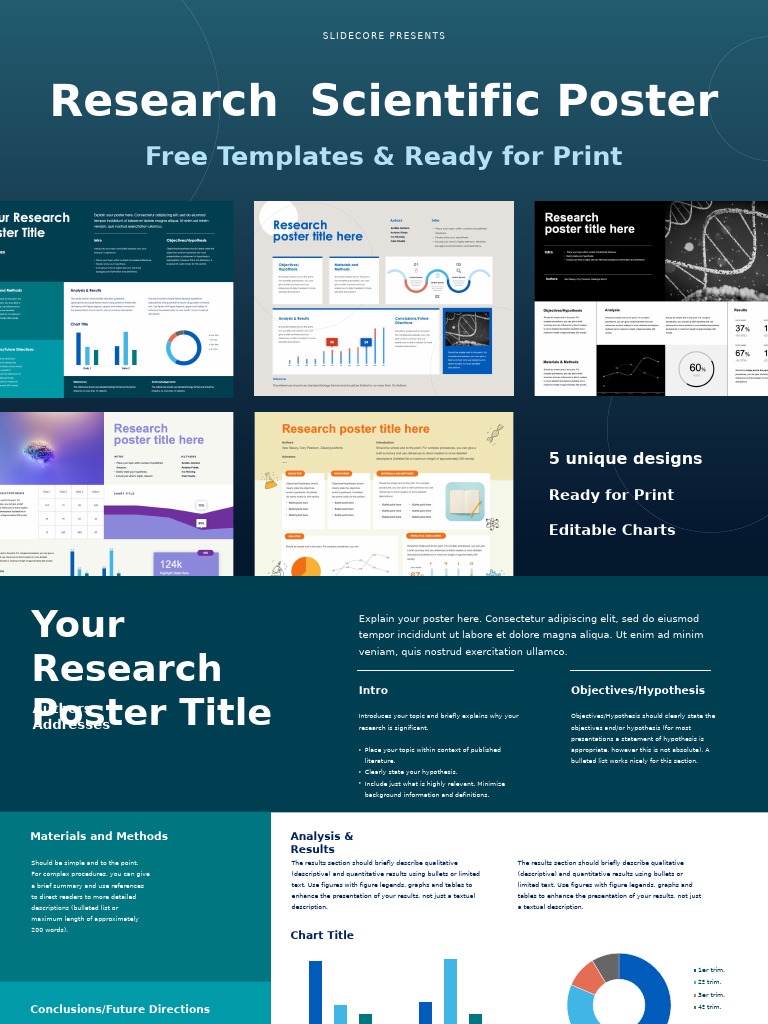 Research Scientific Poster Free Printable Template by Slidecore Scqcly ...