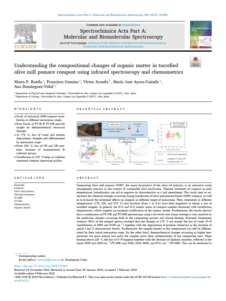 Understanding The Compositional Changes of Organic Matter | PDF