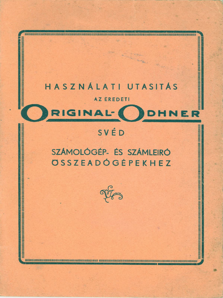 Original Odhner | PDF