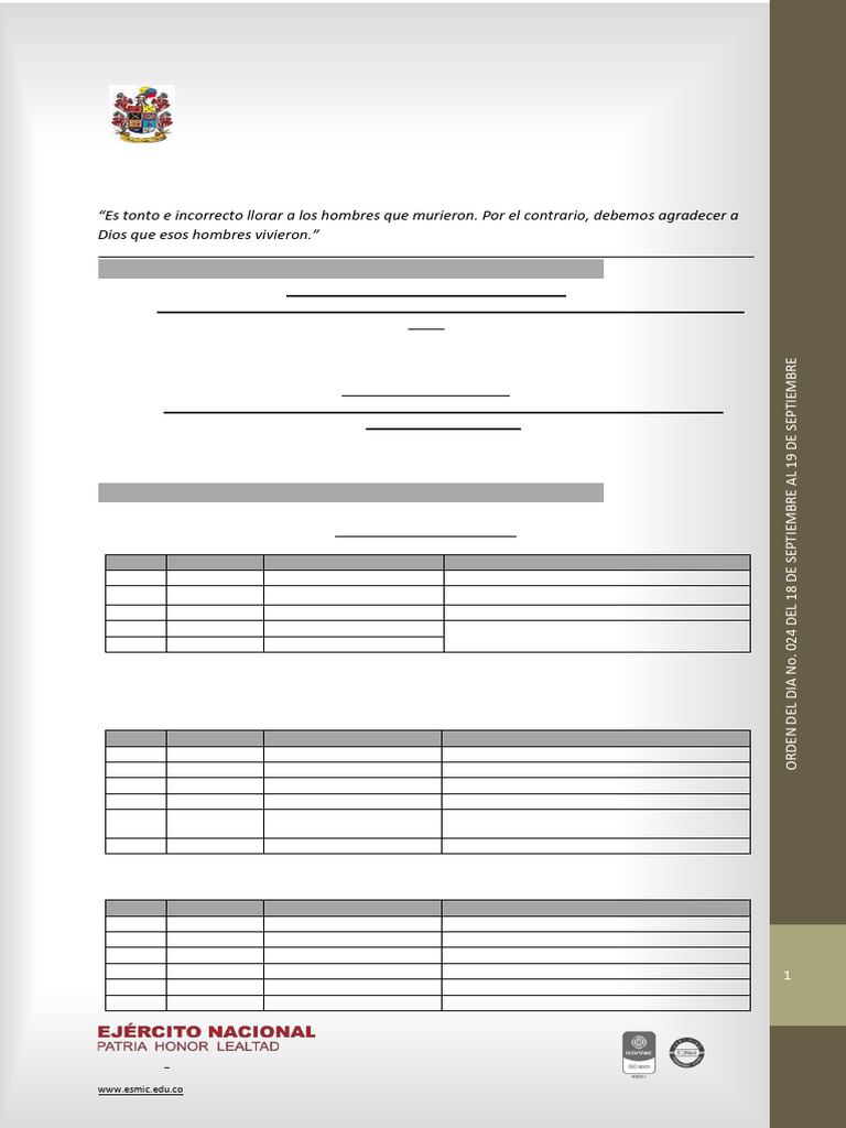 Orden Del Día #024 | PDF