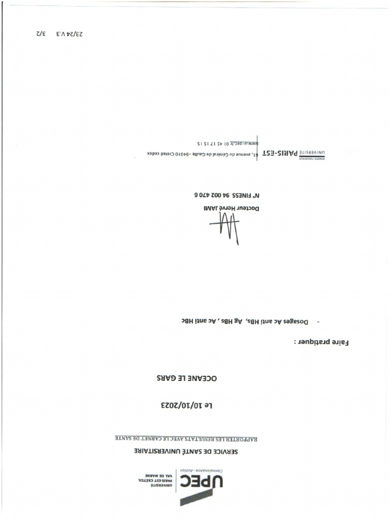 SantÃ© UPEC 3 | PDF