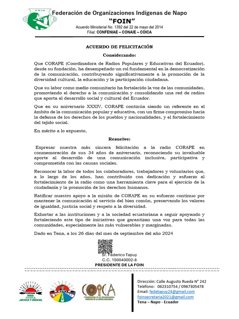 Aniversario 34 CORAPE-signed | PDF