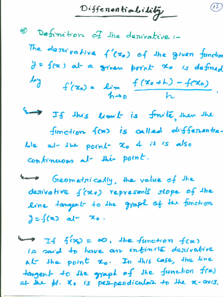 Differentiability BB | PDF