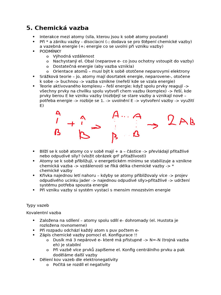 5 Chemická Vazba | PDF
