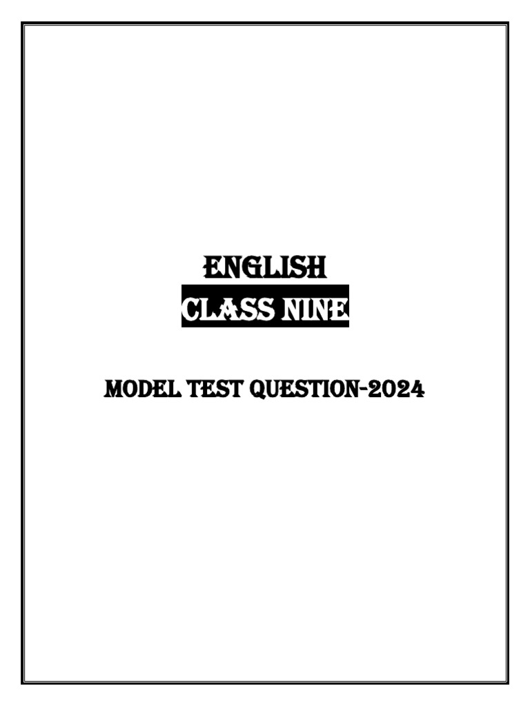 Class-9 English | PDF