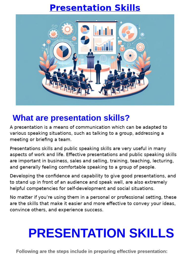 Presentation Skills | PDF