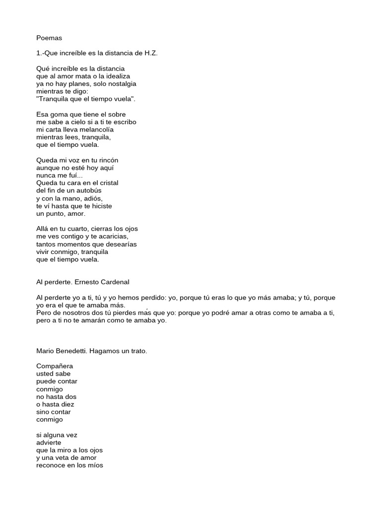 Poemas 2 | PDF