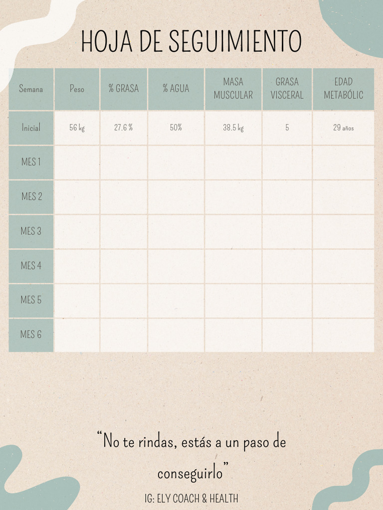 Seguimiento y Plan de Nutricion Norma Paredes | PDF