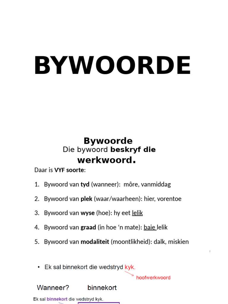 BYWOORDE | PDF