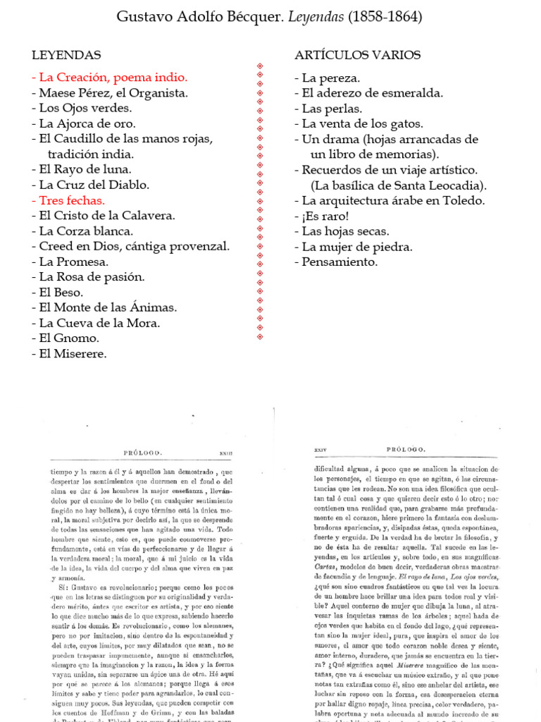 1.1.2.1 Bécquer Leyendas | PDF | Adultos jóvenes