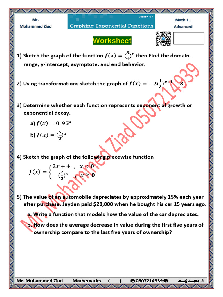 5.1 Worksheet | PDF