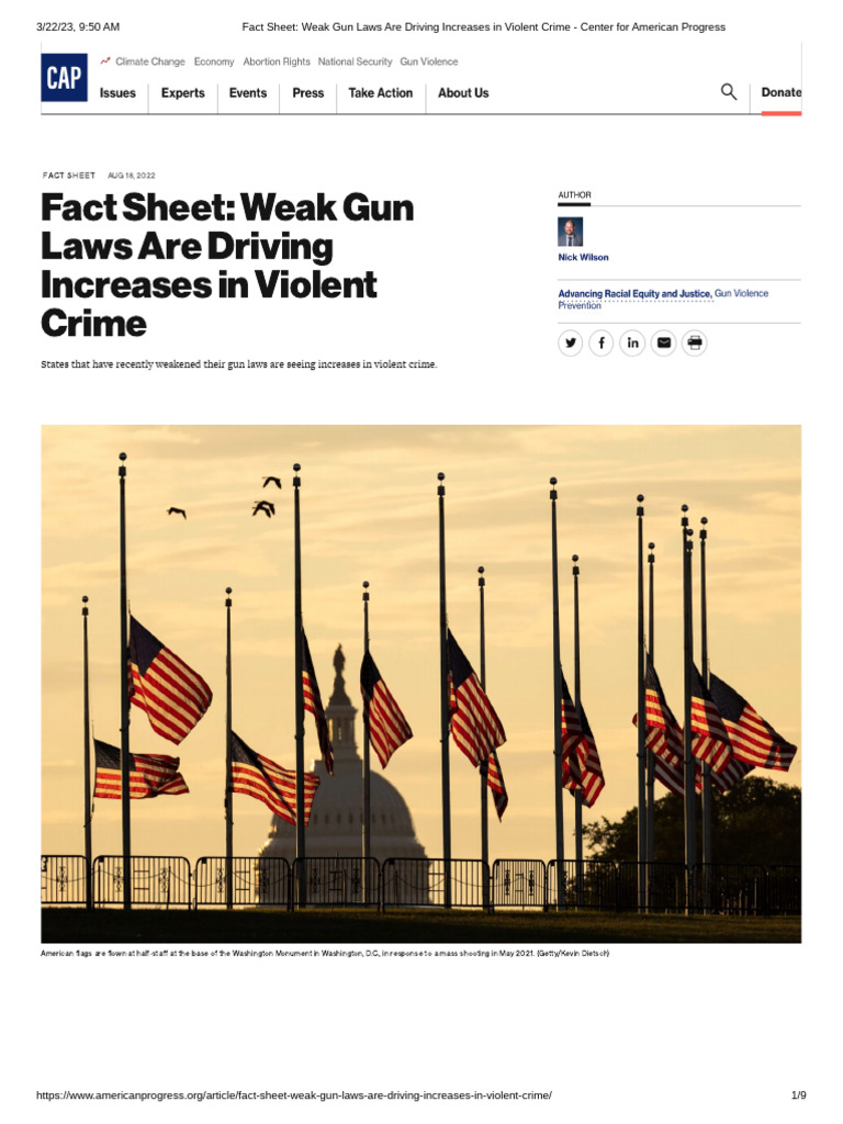 Fact Sheet - Weak Gun Laws Are Driving Increases in Violent Crime ...