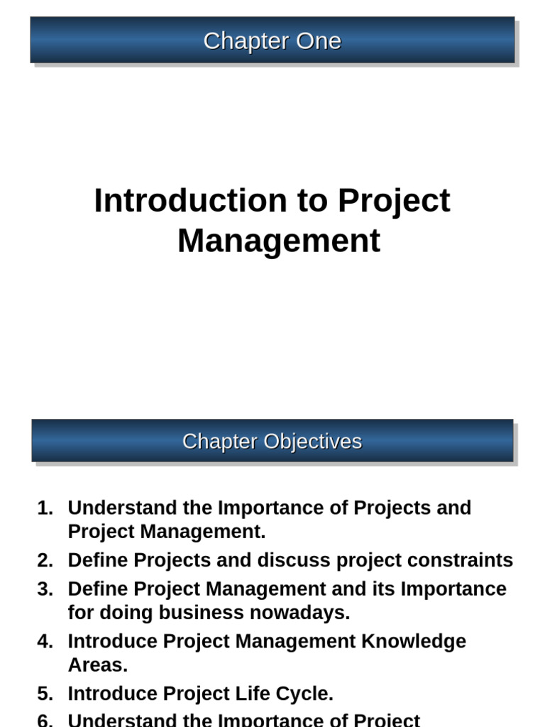 Introduction to Project Management Concepts | PDF | Project Management ...