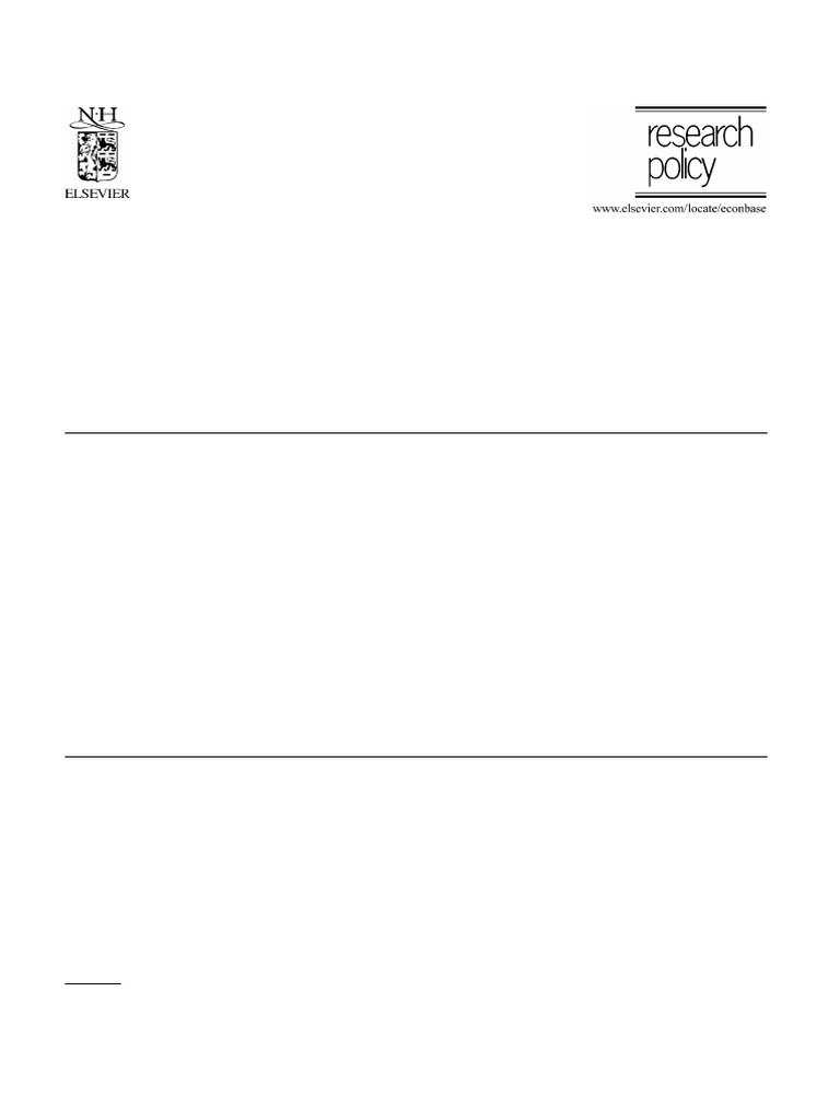 Science Dependence of Technologies | PDF