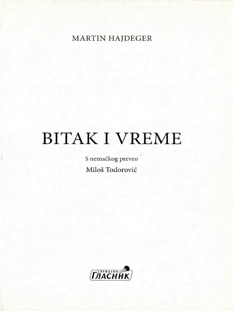 Bitak I Vreme (Martin Hajdeger) (Z-Library) | PDF