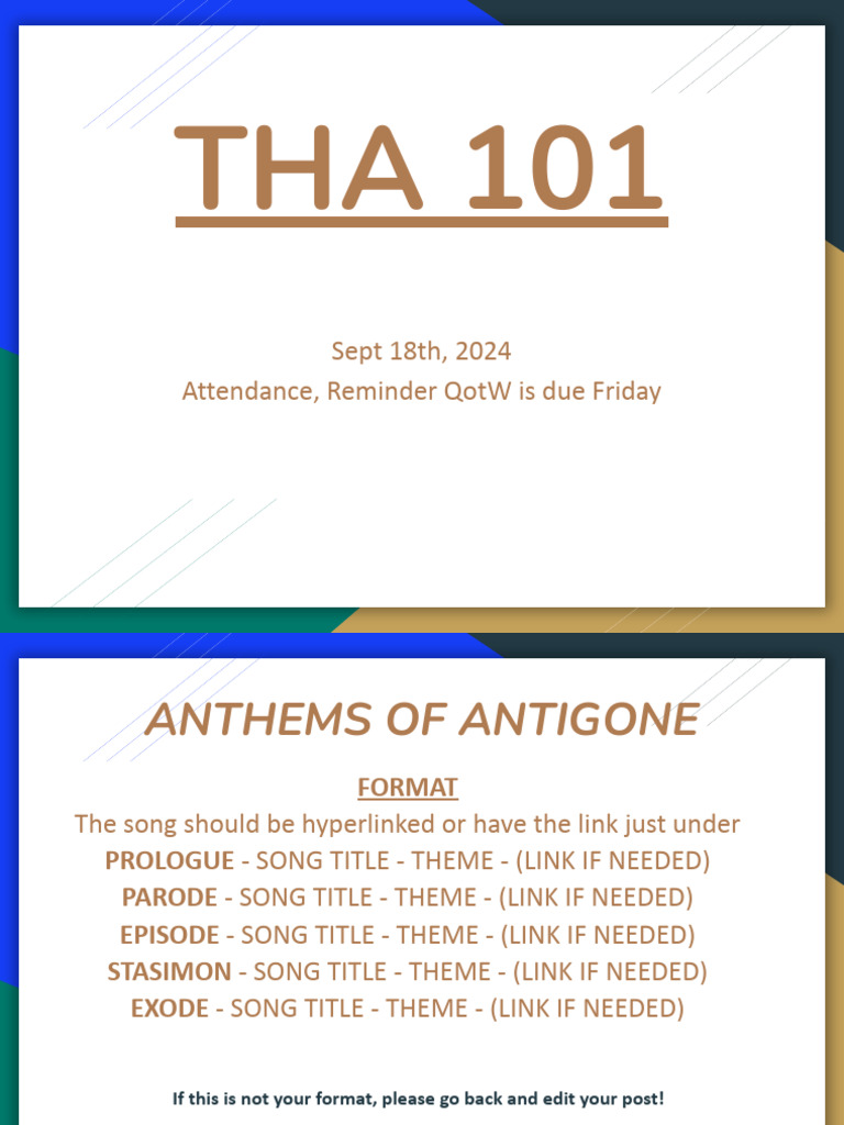 Sept 18Th, 2024 Attendance, Reminder Qotw Is Due Friday | PDF