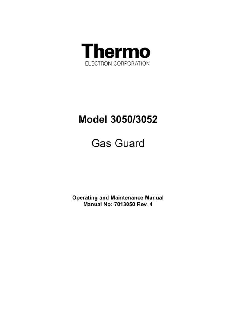 3050, 3052 - Gas Guard | PDF