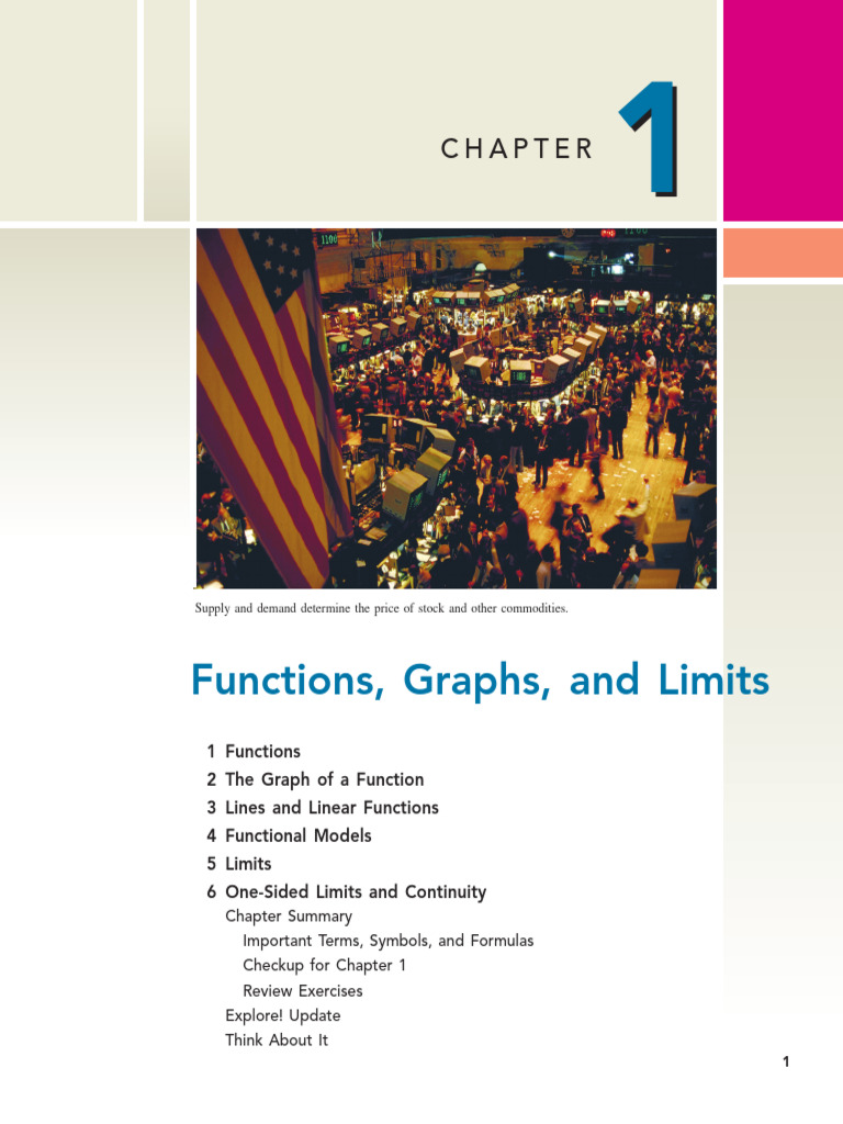 Calculus Chapter 1 | PDF