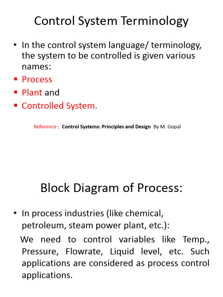 Control System Terminology | PDF