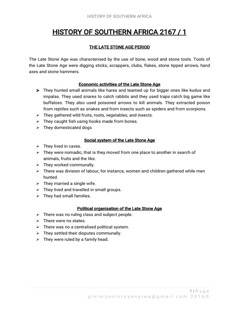 History of Southern Africa | PDF