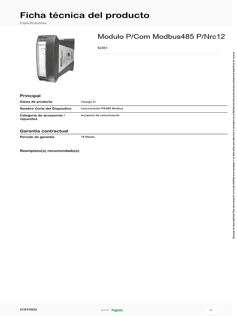 Varlogic N - 52451 | PDF