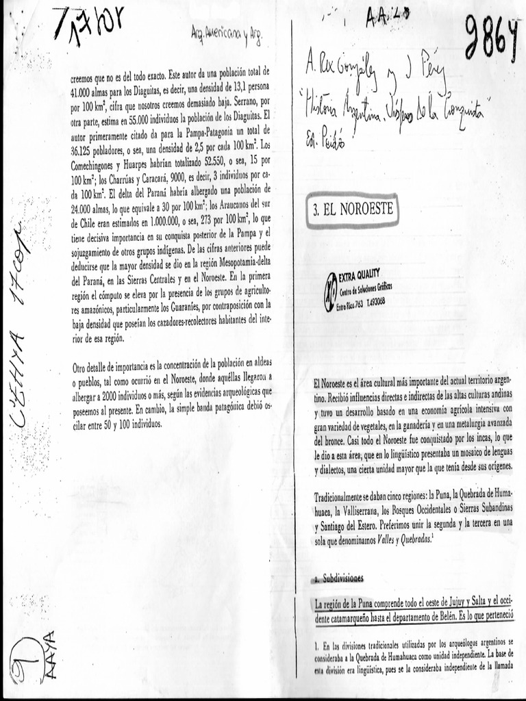 REX GONZÁLEZ y PÉREZ - El Noroeste | PDF