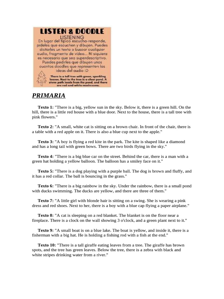 Listen & Draw | PDF