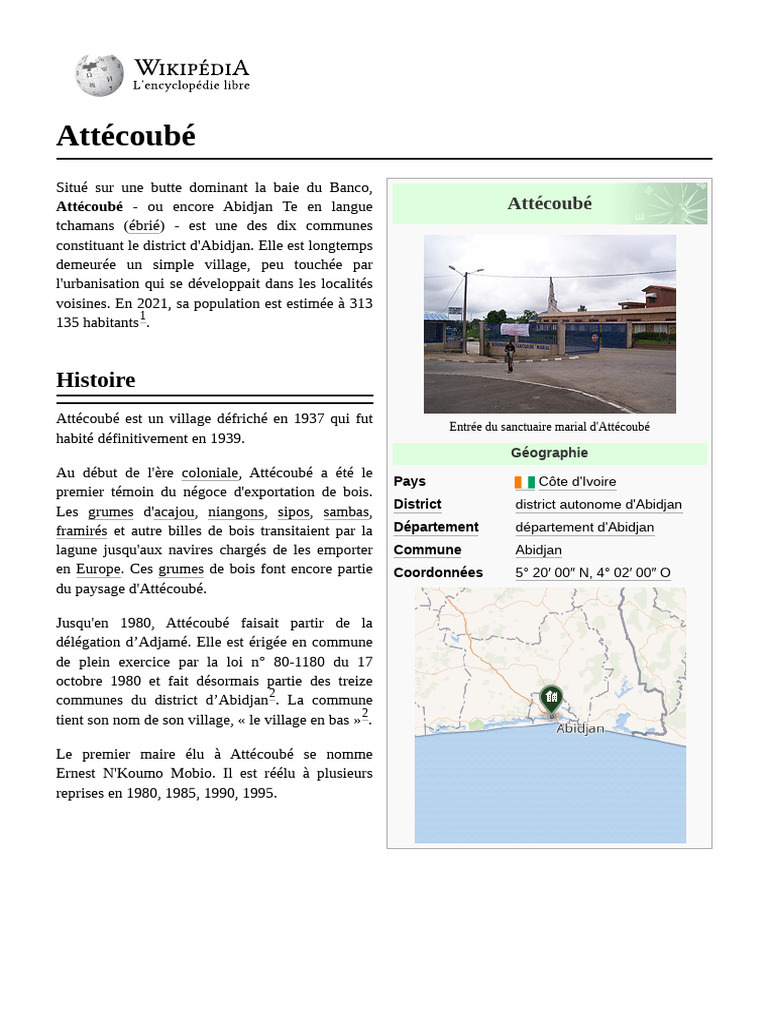 Attécoubé | PDF
