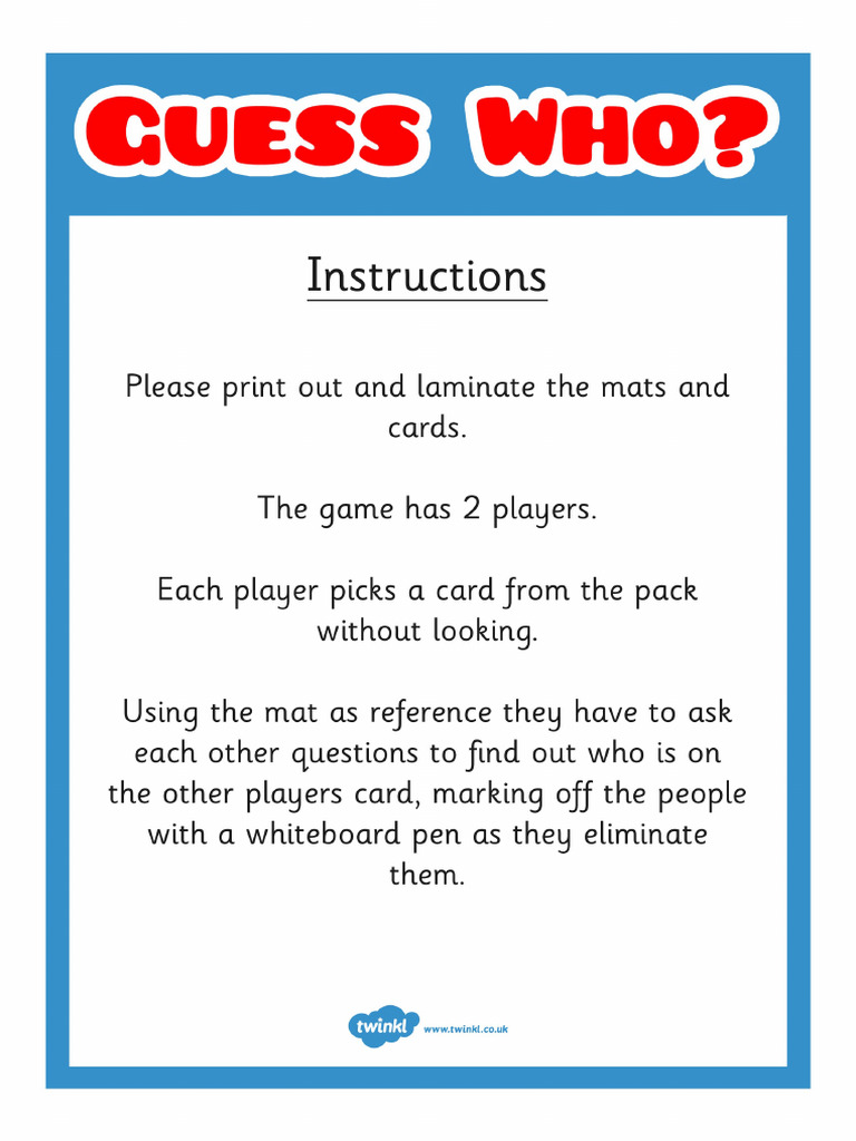 Guess Who | PDF