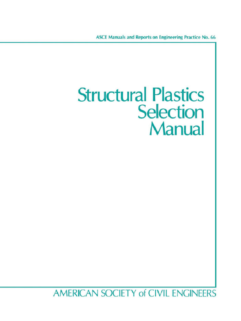 Structural Plastics Selection Manual - American Society of Civil Engineers | PDF